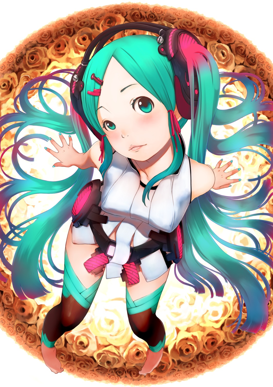 utu vocaloid vocaloid append hatsune miku miku append headphones | #144650 | yande.re